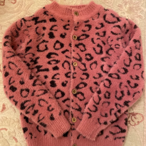 Lola + The Boys | Shirts & Tops | Lola And The Boys Fuzzy Leopard ...